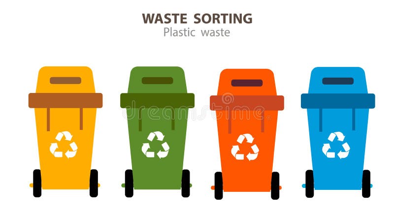 Waste Sorting, Plastic Waste Concept. Plastic Waste Recycling ...