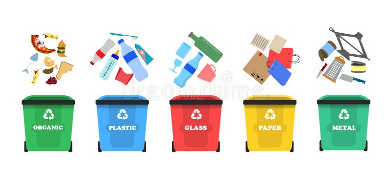 Waste Sorting. Sort Garbage Stock Illustration - Illustration of ... Waste Sorting. Sort Garbage Stock Illustration - Illustration of ...