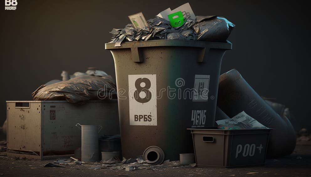 Waste Sorting Trash Container Junk Sort Selective Kind Recycling Nature ...