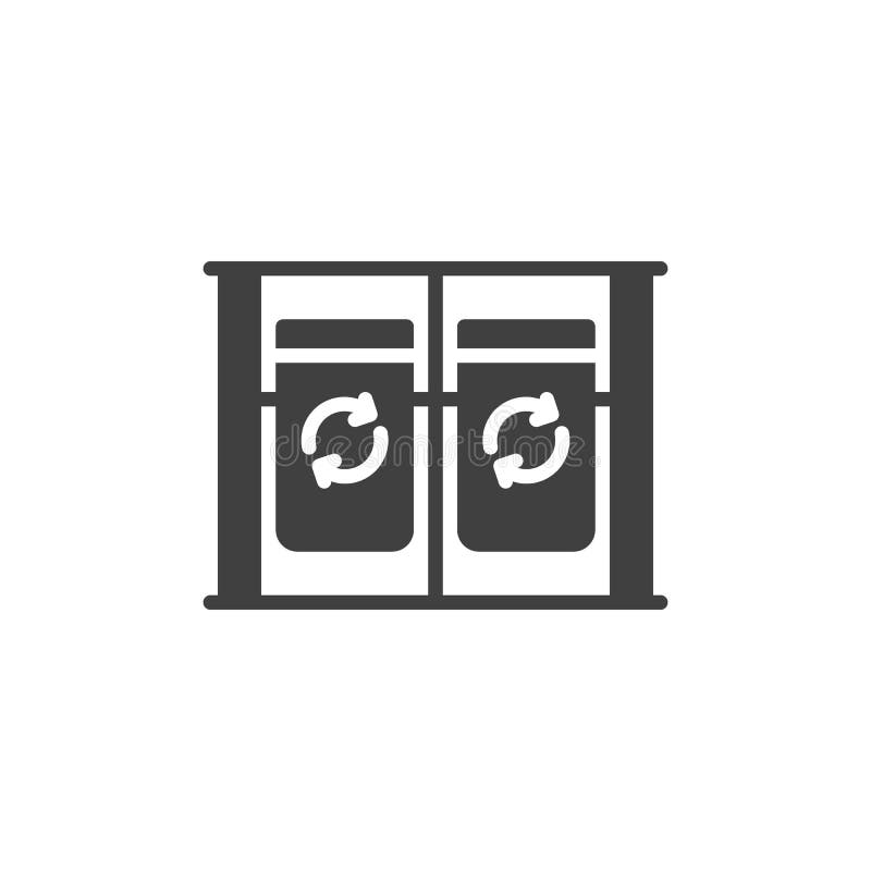 Waste sorting vector icon stock vector. Illustration of sorting - 208229259