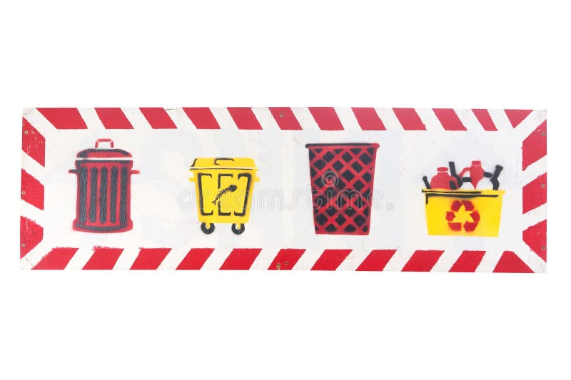 Waste symbol sign stock image. Image of rubbish, painted - 51478077