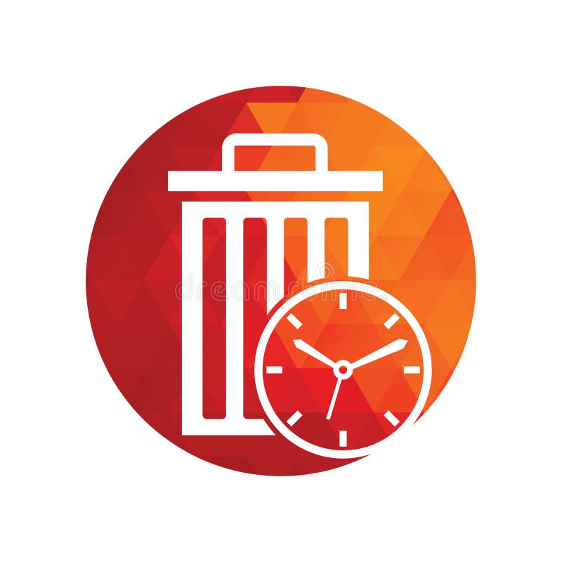 Waste Time Vector Logo Template Stock Vector - Illustration of laziness ...