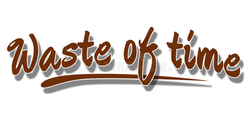 Time Word in Yellow Background Stock Illustration - Illustration of ...