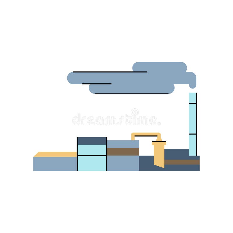 Waste-to-energy Plant Color Line Icon. Renewable Energy Sources Stock ...
