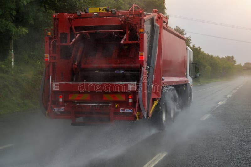 Waste transporter stock photo. Image of lane, left, garbage - 62895618