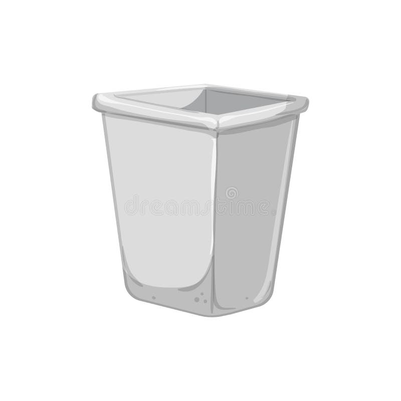 Waste Trash Bin Garbage Cartoon Vector Illustration Stock Illustration ...