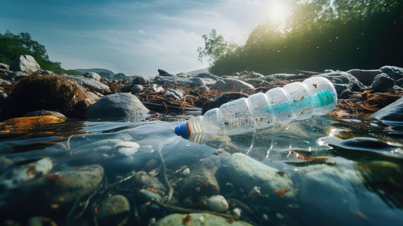 Waste water bottles trash stock illustration. Illustration of ...