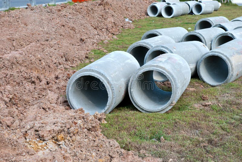 Waste Water Drain Construction Stock Image - Image of corrosion, danger ...