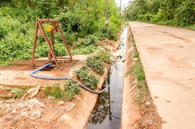 Waste Water from Dump Site in Thai Landfill Stock Photo - Image of ...