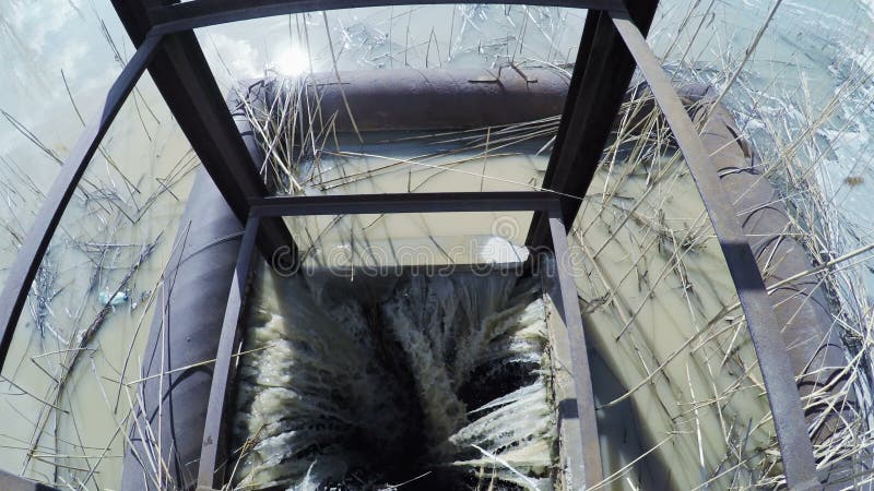 Waste water on nature stock footage. Video of process - 64829230