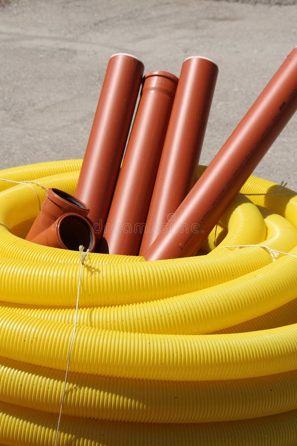 Waste water pipes stock photo. Image of telecom, water - 81851292