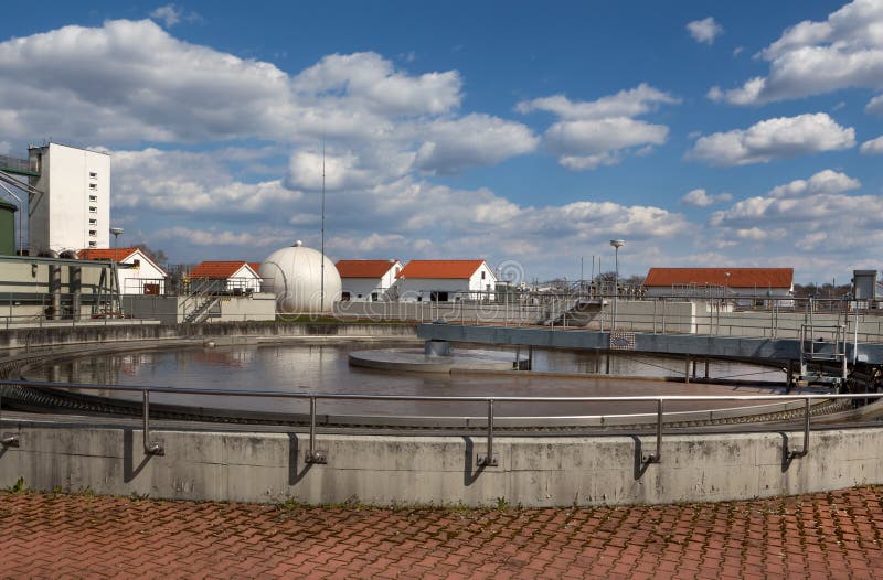 Waste water plant stock photo. Image of sewage, water - 30565614