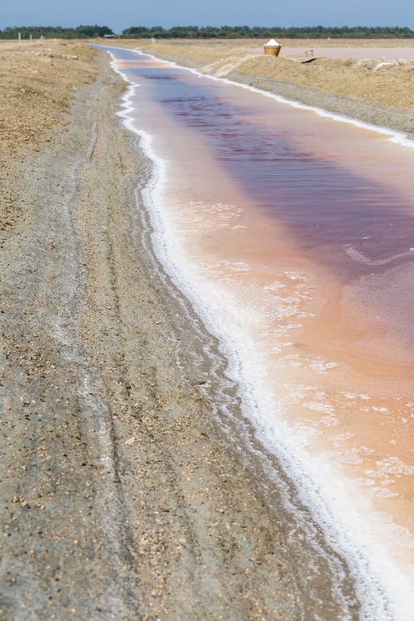 Waste water at salt farm stock image. Image of heap, salted - 52504789