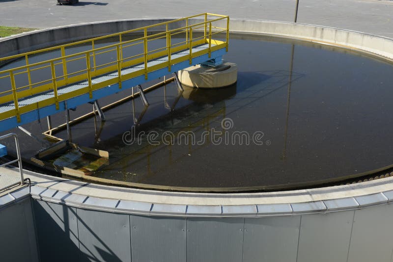 Waste Water Treatment Plant Stock Photo - Image of biological, active ...