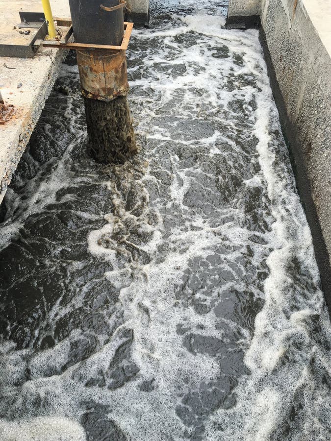 Waste water stock image. Image of pollution, sewage, flowing - 73910411