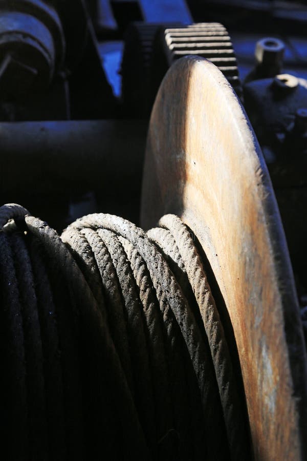 Waste of Wire Rope and the Light Stock Image - Image of metal, strength ...