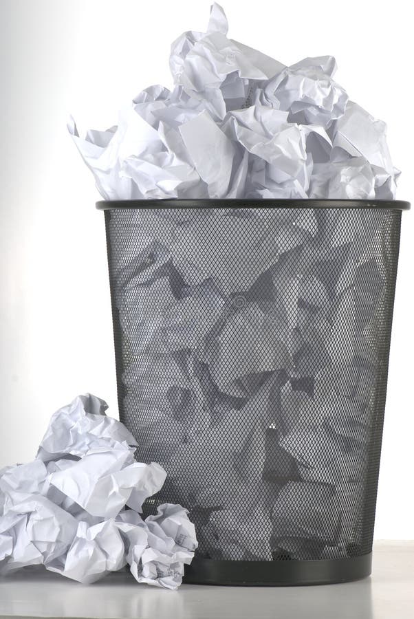 Wastebasket stock image. Image of frustration, garbage - 2323443
