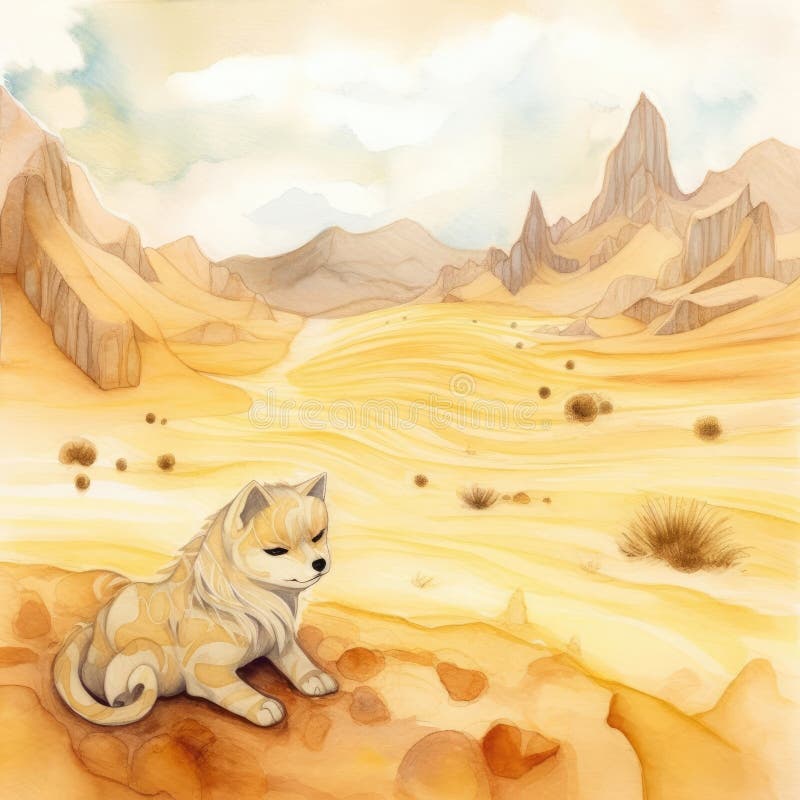 Wasteland Devoid of Life stock illustration. Illustration of change ...