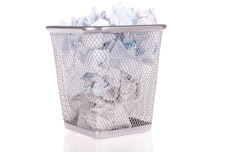 Wastepaper basket stock image. Image of container, trash - 23284037