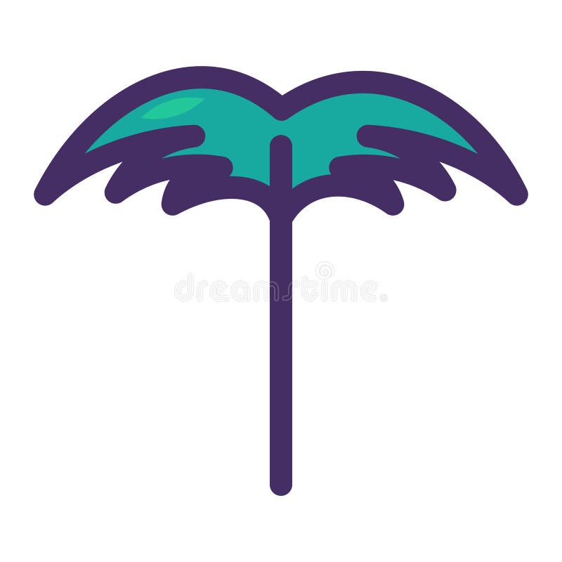 Wastepaper Concept Icon with a Palm Tree Element Stock Vector ...