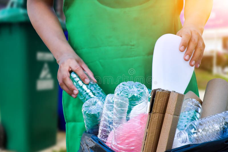 Wastes Plastic Containers Sorting for Recycling Stock Photo - Image of ...