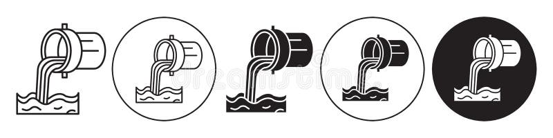 Wastewater Icon Vector Set Collection for Web Stock Vector ...