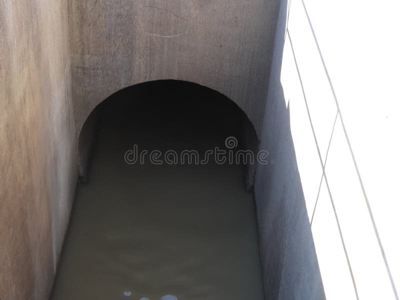 Wastewater Inlet Chute at the Wastewater Treatment Plant 2 Stock Image ...