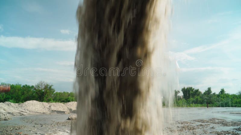 Wastewater from Large Rust Pipe Merge into Environment on the ...