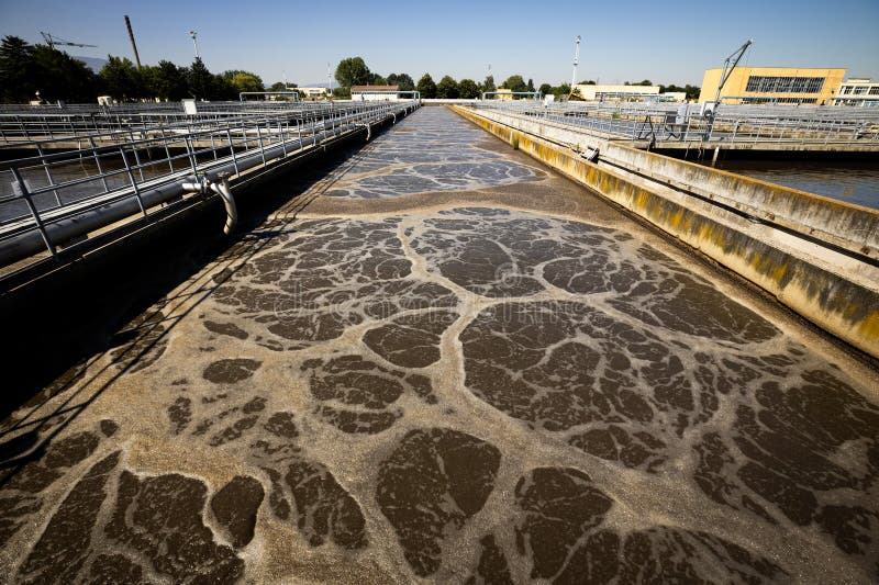 Wastewater Treatment Facility - Sewage Treatment. Also Called Municipal ...
