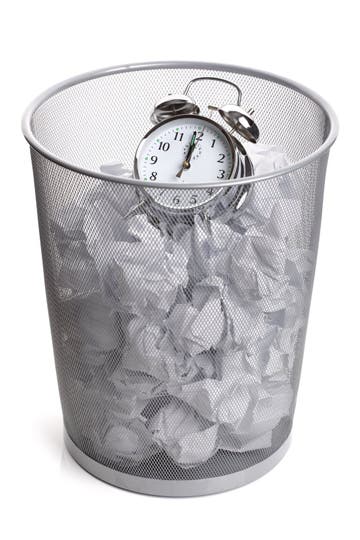 Wasting time stock photo. Image of wasting, clock, wastepaper - 18379432