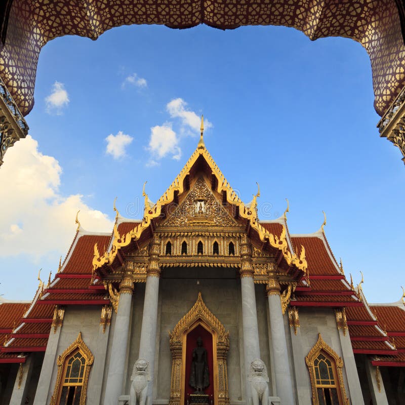 Wat Benchamabophit stock image. Image of architecture - 28343155