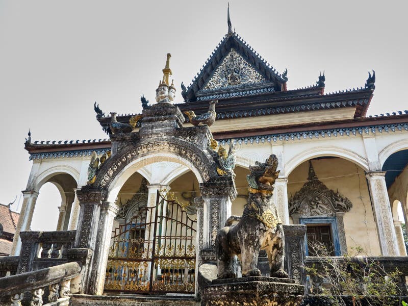 Wat Bo Temple in Siem Reap, Close To Angkor Temples, Cambodia Stock ...
