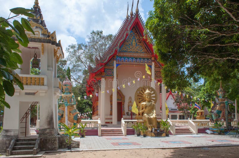 Wat Chaeng, Naton-tempel, Koh Samui, Thailand Stock Foto - Image of ...