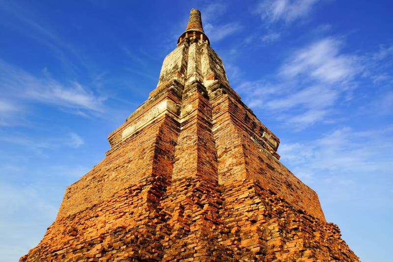 Wat Chai Watthanaram Temple. Ayutthaya Stock Photo - Image of religion ...