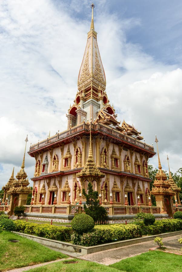Wat Chalong in Phuket Thailand Stock Image - Image of glazed, chalong ...