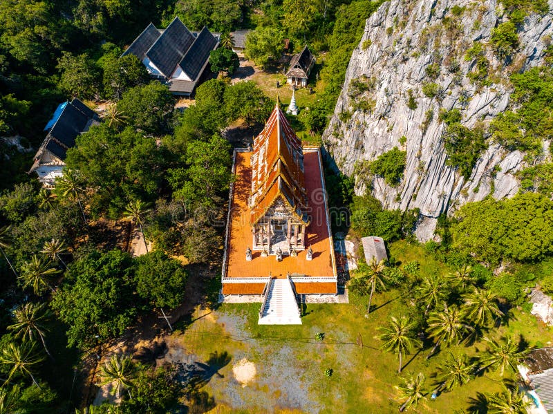 Wat Khao Daeng Temple in Prachuap Khiri Khan, Thailand Stock Image ...