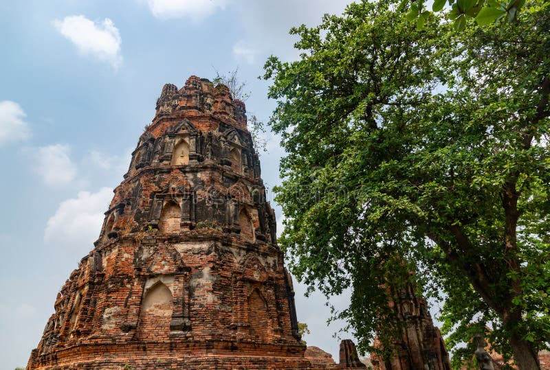 Wat Mahathat Temple Prang stock photo. Image of architecture - 322217280