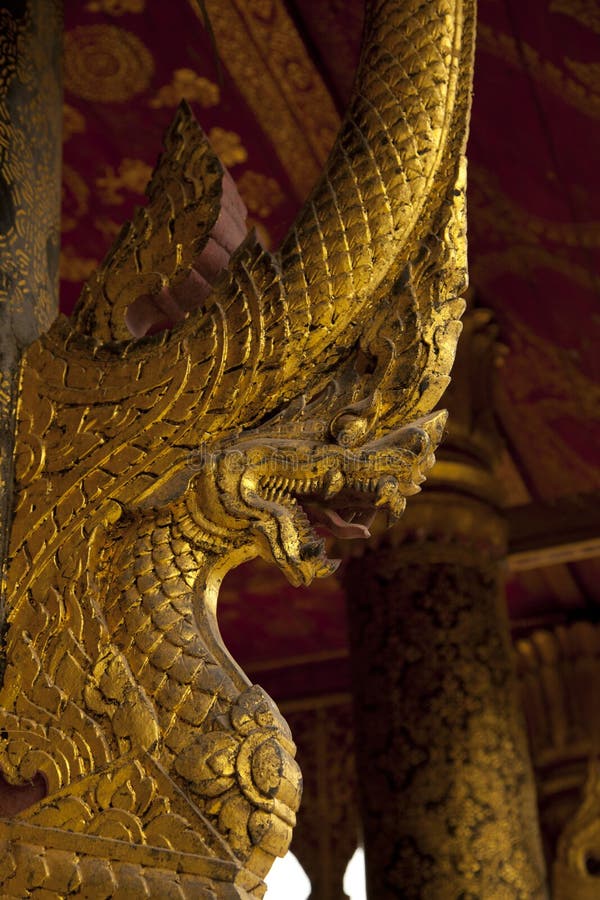 Wat Mai Suwan Daram in Luang Prabang Laos Stock Photo - Image of ...