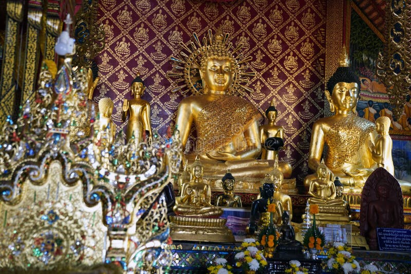 Wat Ming Muang Temple, Chiang Rai, Thailand Stock Image - Image of ...