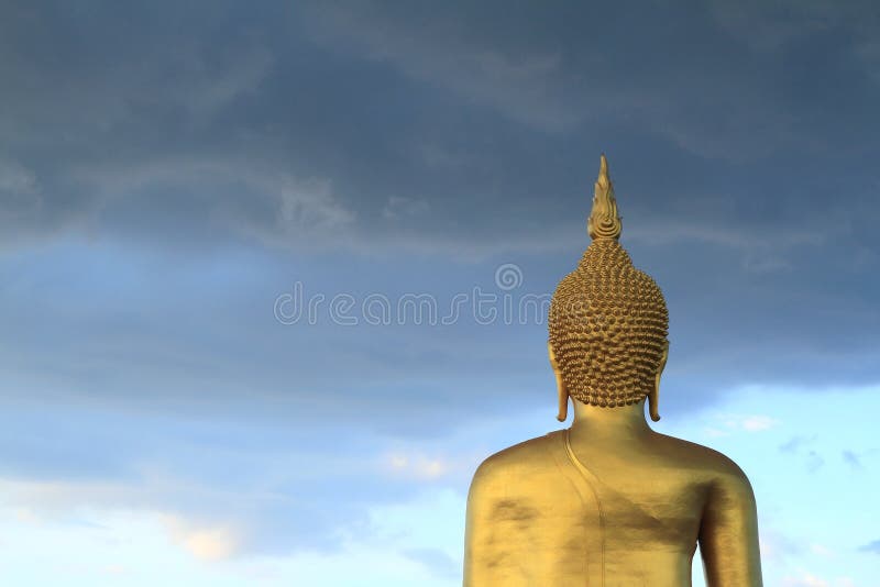 Wat Muang with Head Buddha Statue Stock Image - Image of laos, lang ...
