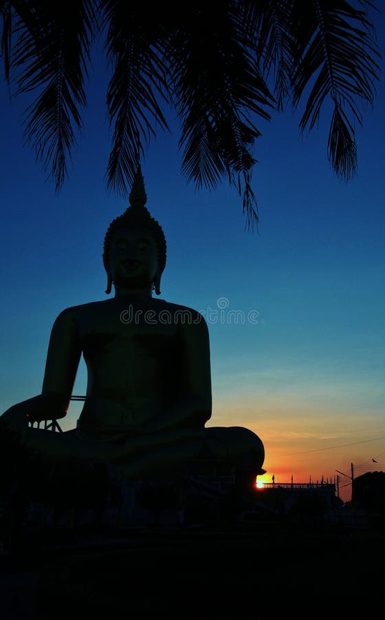 Wat Muang at twightlight stock photo. Image of culture - 28853224