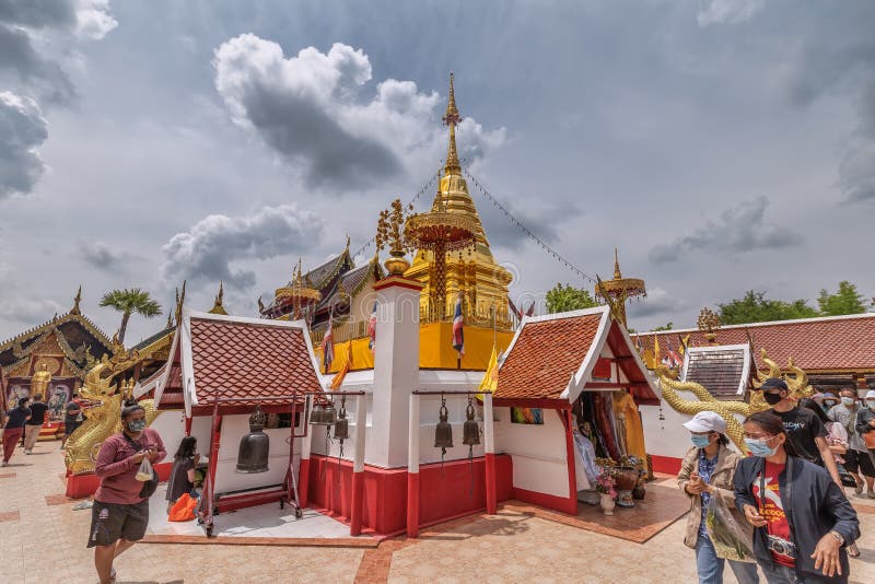 Wat Phra that Doi Kham, Thailand on Jan 02,2019 Editorial Photo - Image ...