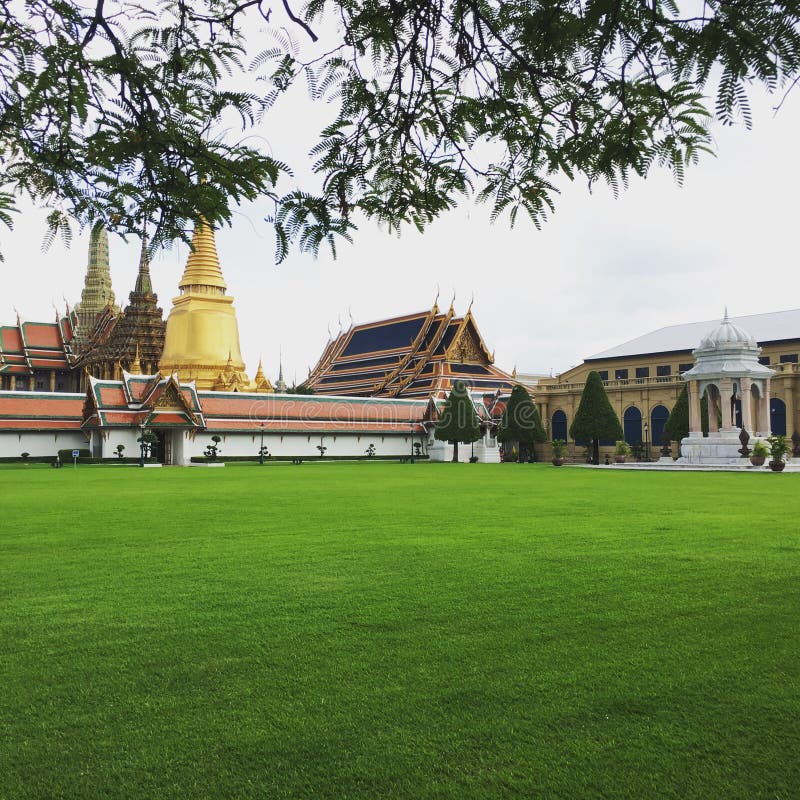 Wat phra kaew stock photo. Image of kaew, lawn, meadow - 77034078