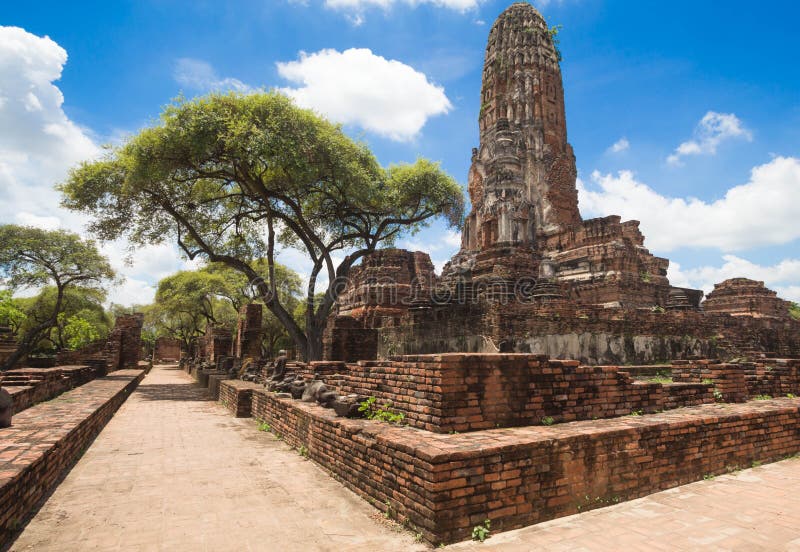 Wat Phra Ram stock photo. Image of buddhism, landscape - 123642078