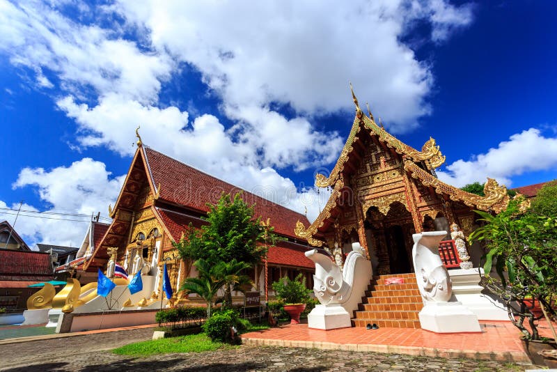 Wat Phra Sing Temple in Chiang Rai, Thailand Stock Image - Image of ...