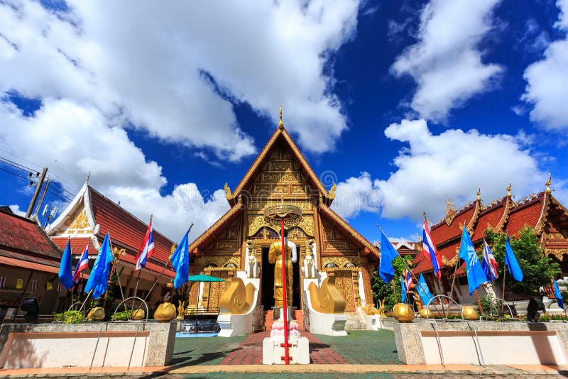 Wat Phra Sing Temple in Chiang Rai, Thailand Stock Photo - Image of ...