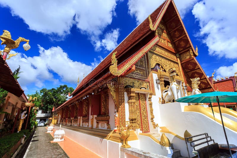 Wat Phra Sing Temple in Chiang Rai, Thailand Stock Image - Image of ...