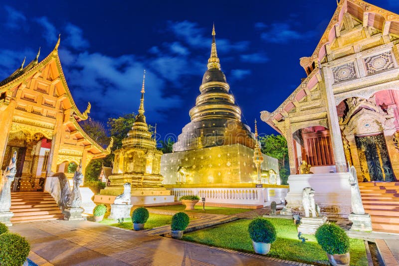 Wat Phra Sing temple stock photo. Image of beautiful - 139383768