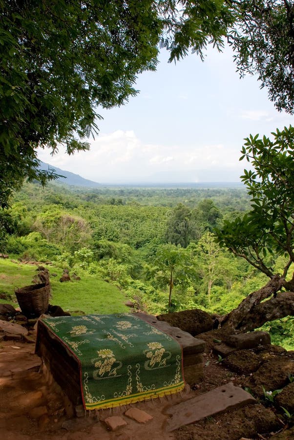 Wat Phu Champasak Temple Ruins, Laos Stock Photo - Image of asia ...