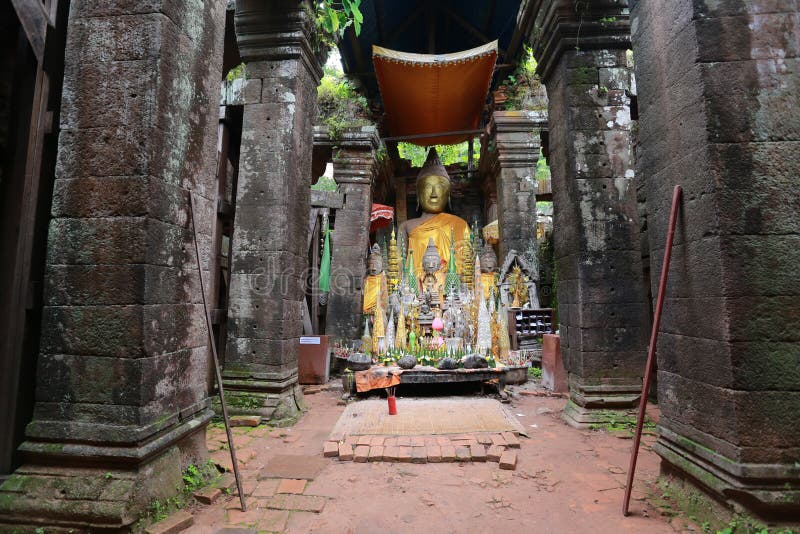 Wat Phu temple stock image. Image of monument, historical - 47053901